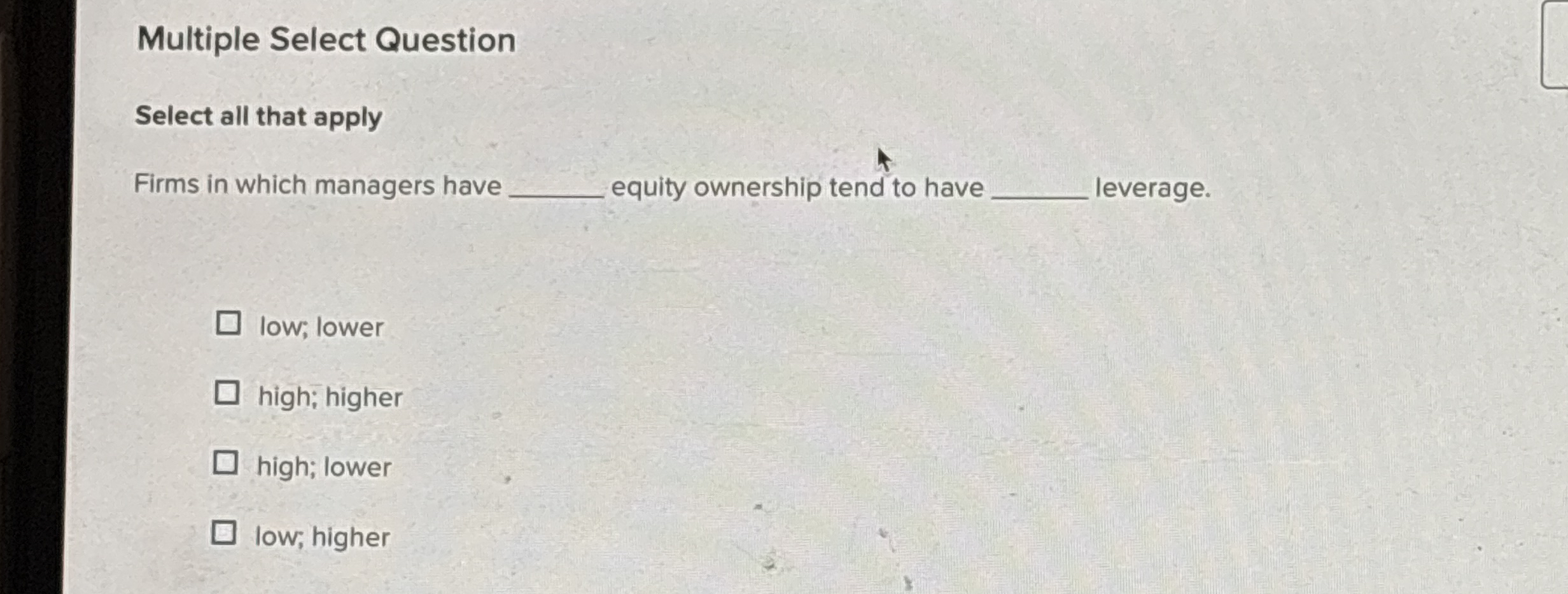 Solved Multiple Select QuestionSelect all that applyFirms in | Chegg.com