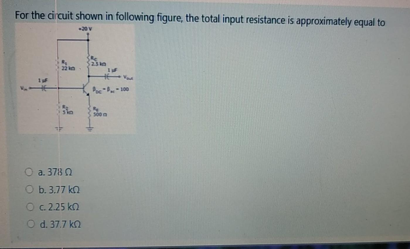 Solved For the circuit shown in following figure, the total | Chegg.com