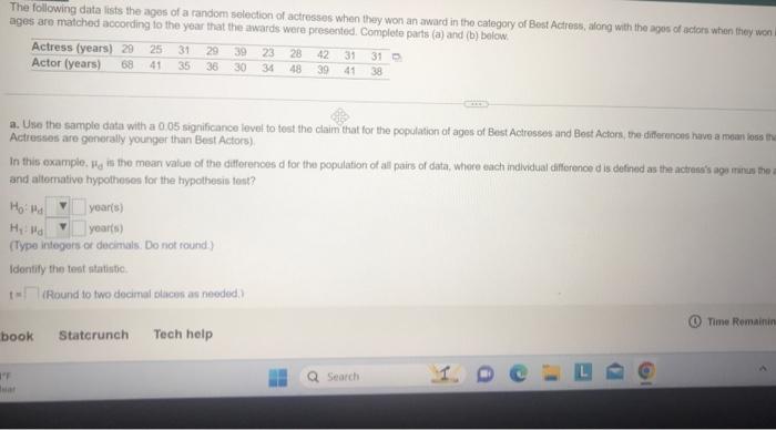Solved The following data lists the ages of a random | Chegg.com