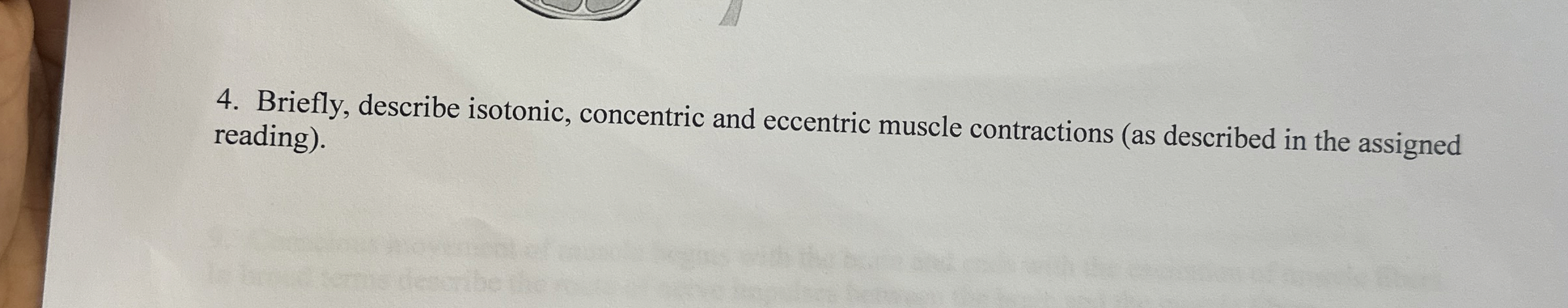 Solved Briefly, describe isotonic, concentric and eccentric | Chegg.com