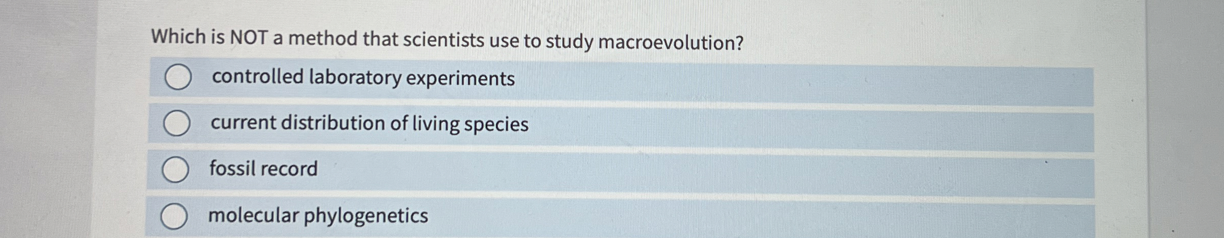 Solved Which is NOT a method that scientists use to study | Chegg.com