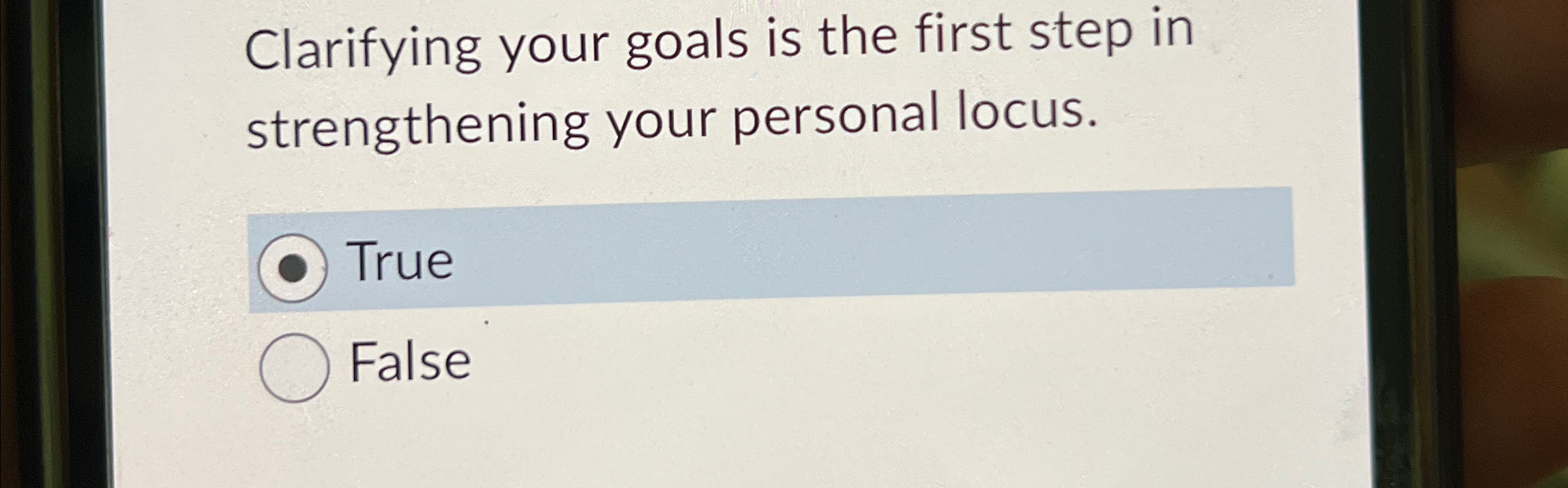 Solved Clarifying your goals is the first step in | Chegg.com