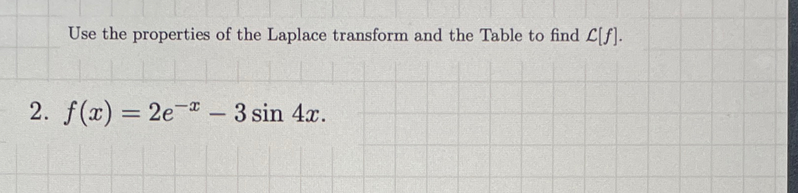 Solved Use the properties of the Laplace transform and the | Chegg.com