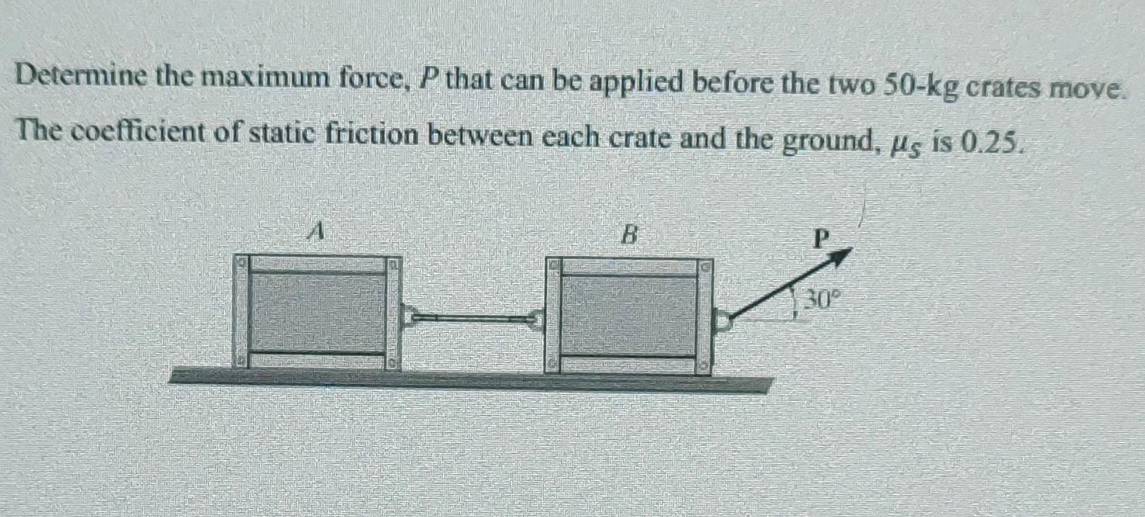 Solved Determine The Maximum Force P That Can Be Applied