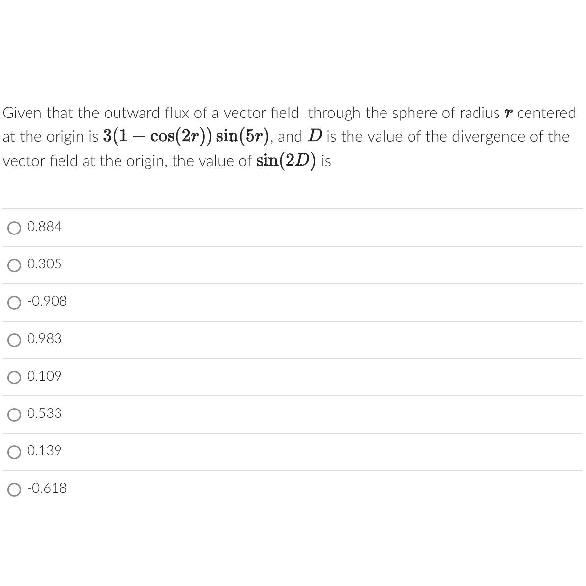 Given that the outward flux of a vector field through | Chegg.com