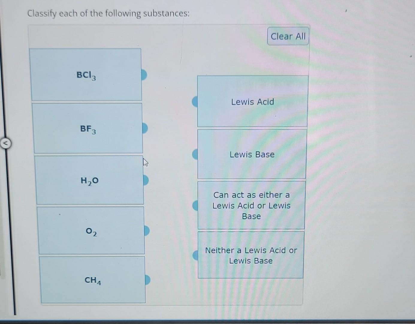 Solved Classify each of the following substances: Can act as | Chegg.com