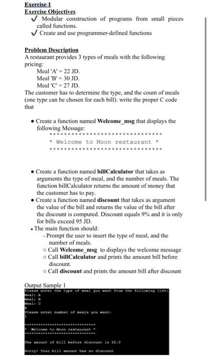 Solved Exercise 1 Exercise Objectives Modular construction | Chegg.com