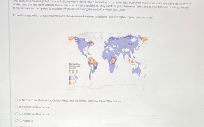 Solved To understand the earth's past dimate temperature, | Chegg.com