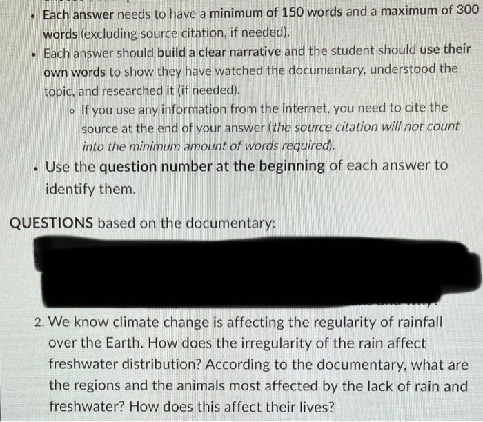 Solved - Each answer needs to have a minimum of 150 words | Chegg.com