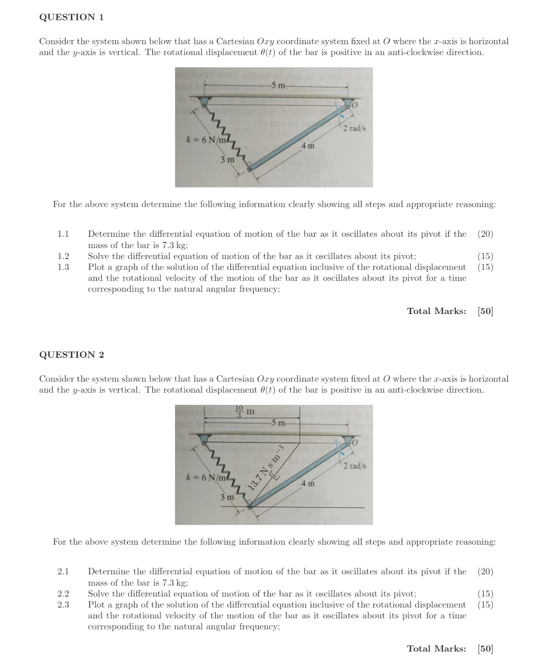 Solved QUESTION 1Consider the system shown below that has a | Chegg.com