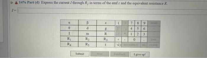 Solved (10%) Problem 3: A circuit consisting of 5 resistors | Chegg.com