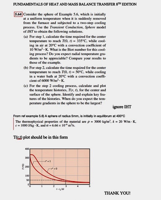 FUNDAMENTALS OF HEAT AND MASS BALANCE TRANSFER 8TH | Chegg.com