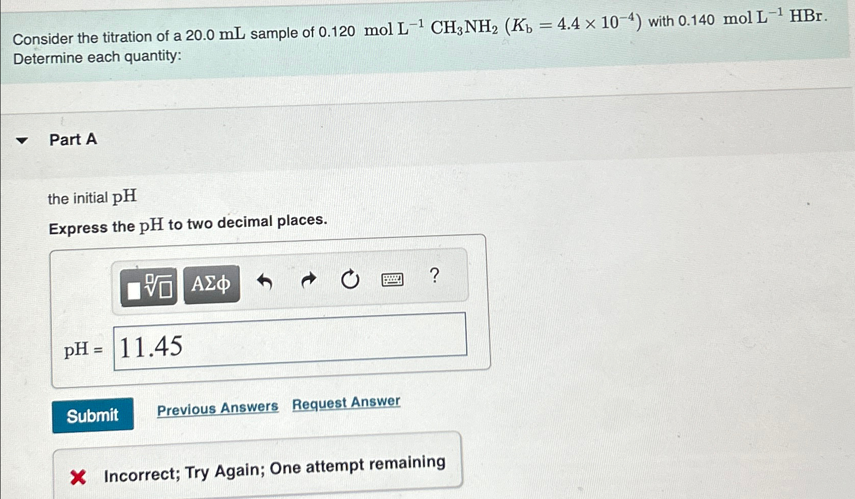 Solved Consider the titration of a 20.0mL ﻿sample of | Chegg.com