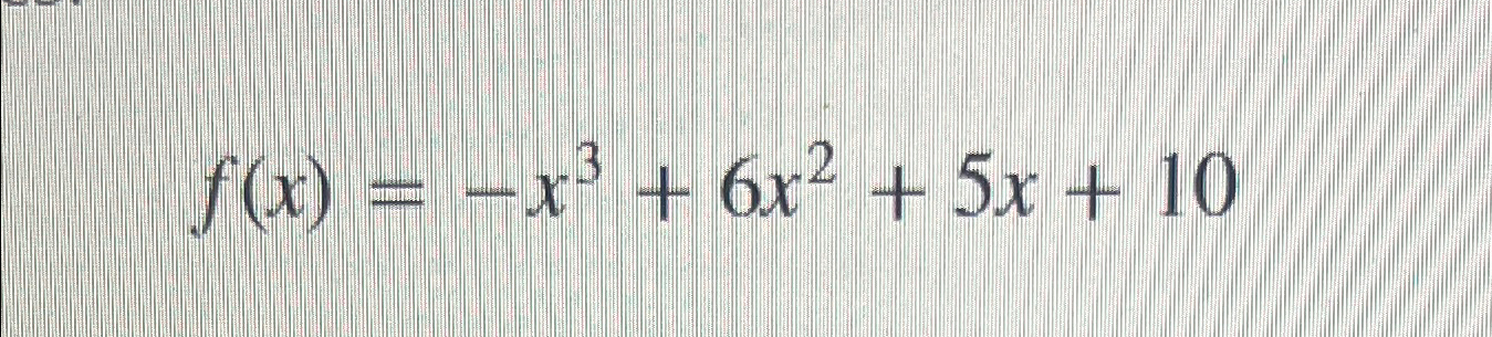 Solved Find the value of the following function at x= 5 ﻿and | Chegg.com