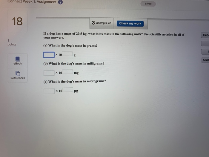 Solved Connect Week 1: Assignment i Saved Sived 18 3 | Chegg.com Solved Connect Week 1: Assignment i Saved Sived 18 3 | Chegg.com