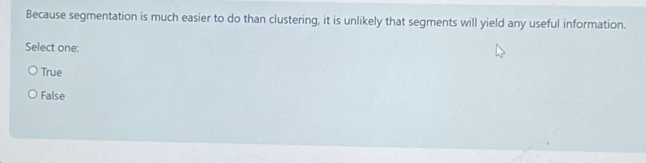 Solved Because segmentation is much easier to do than | Chegg.com