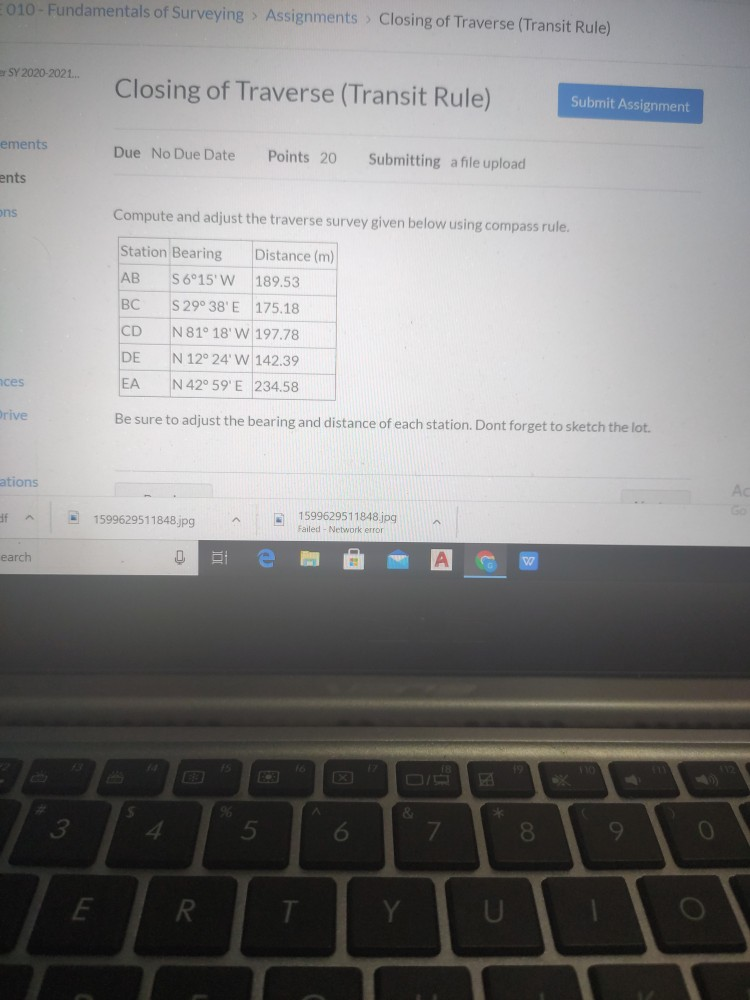 Solved 2010 - Fundamentals of Surveying > Assignments | Chegg.com
