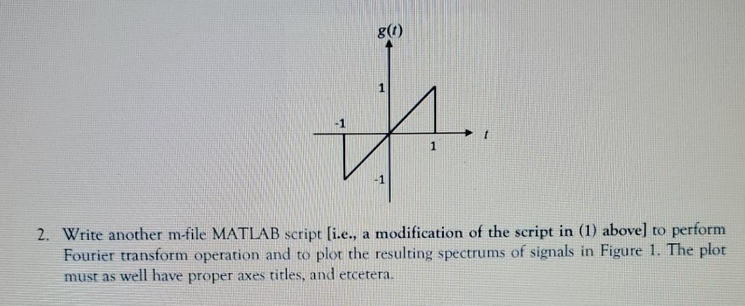 Solved g(0) 1 2. Write another m-file MATLAB script [i.e., a | Chegg.com Solved g(0) 1 2. Write another m-file MATLAB script [i.e., a | Chegg.com