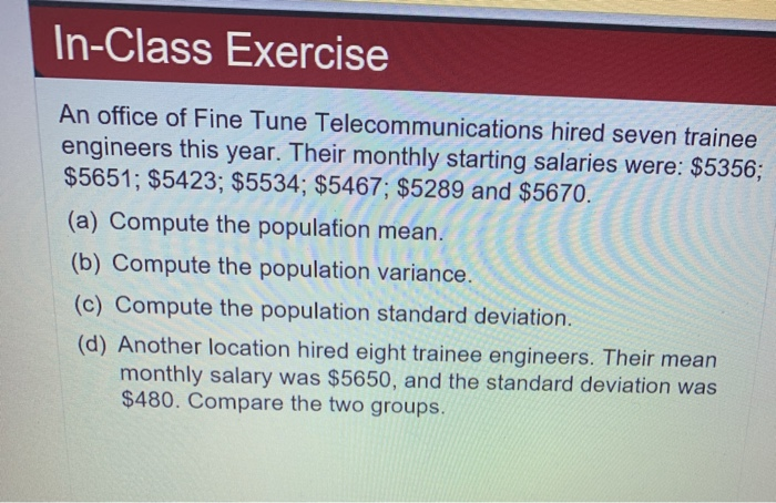 Solved In-Class Exercise An office of Fine Tune | Chegg.com