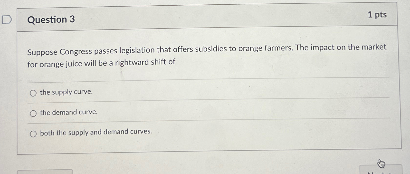 Solved Question 31 ﻿ptsSuppose Congress passes legislation | Chegg.com