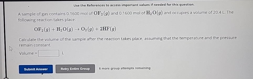 Solved Use the References to access important values if | Chegg.com