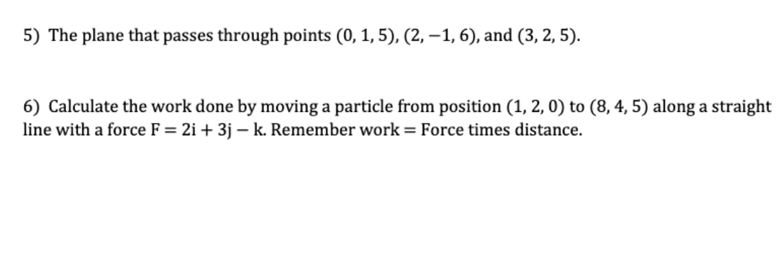Solved The plane that passes through points | Chegg.com