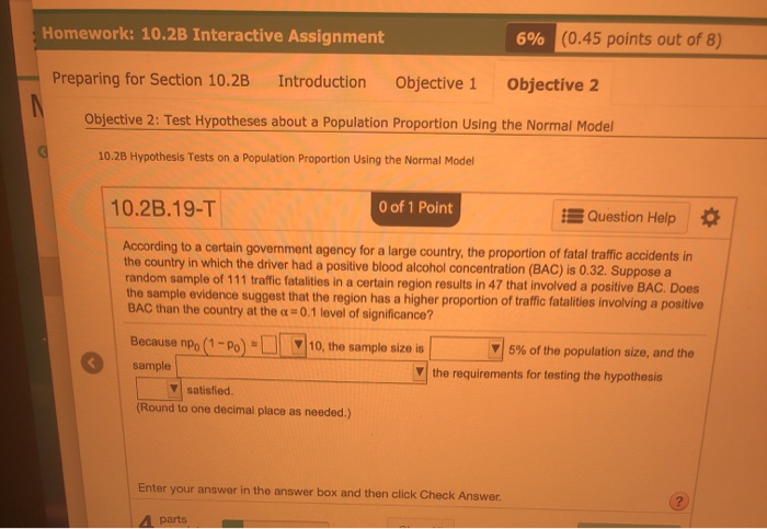 Solved Homework: 10.2B Interactive Assignment 6% (0.45 | Chegg.com