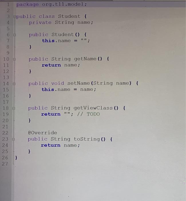 This is a Java coding question. I've included the | Chegg.com