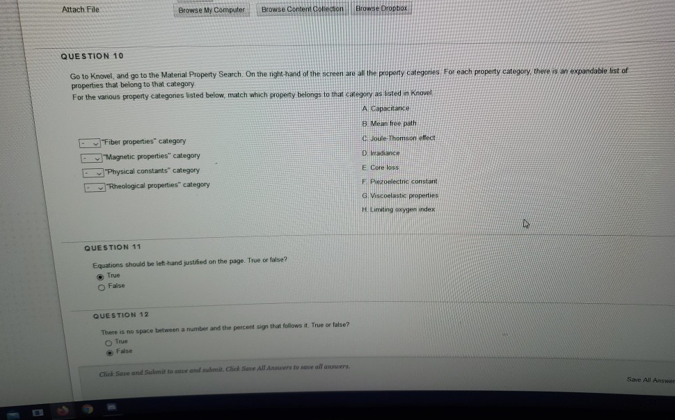 Solved Attach File Browse My Computer Browse Content | Chegg.com