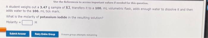 Solved Use the Relerences to access important values if | Chegg.com