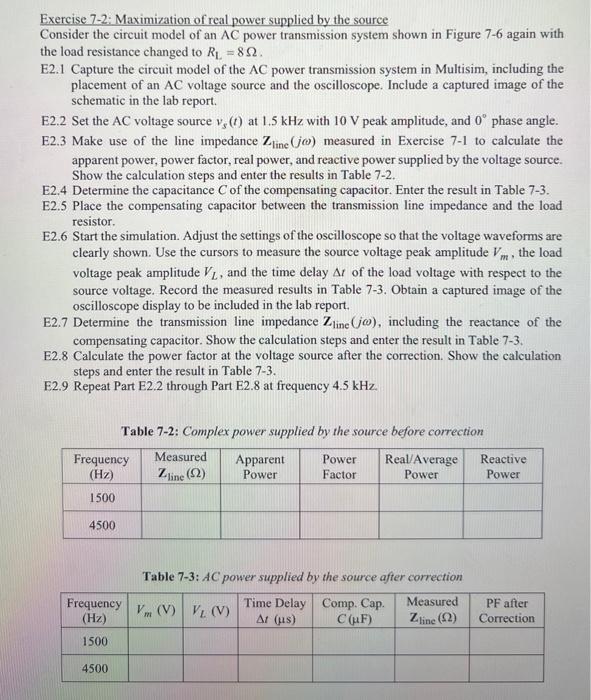 [Solved]: Exercise 7-2: Maximization of real power supplie