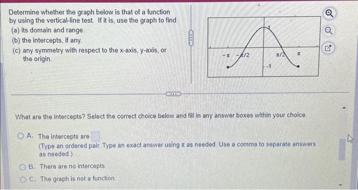 Solved Determine whether the graph below is that of a | Chegg.com