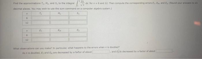 Solved deorial places. You may wish to use the sum command | Chegg.com