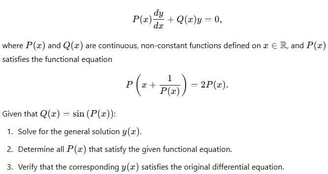 Solved P(x)dydx+Q(x)y=0where P(x) ﻿and Q(x) ﻿are continuous, | Chegg.com