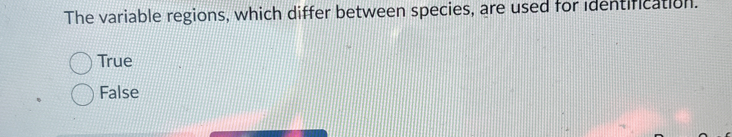 Solved The variable regions, which differ between species, | Chegg.com