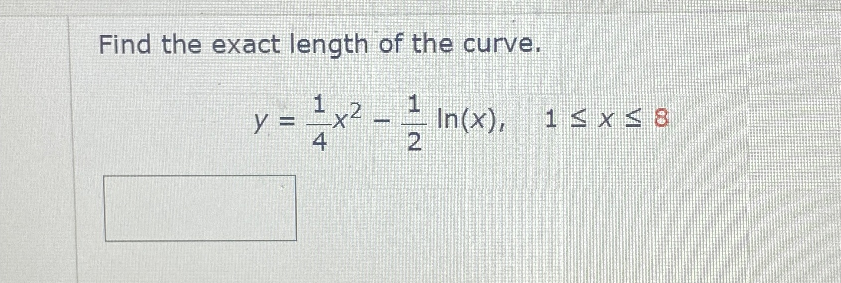 Solved Find the exact length of the | Chegg.com