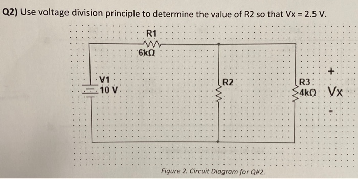 Solved Q2) Use voltage division principle to determine the | Chegg.com