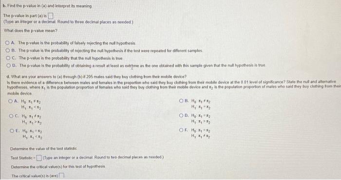 Solved Iii Homework Module 9 Hypothesis Testing For Two
