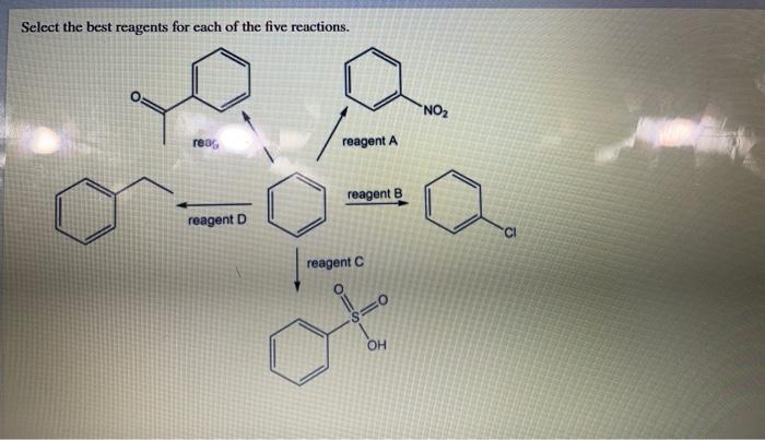 Solved Select the best reagents for each of the five | Chegg.com