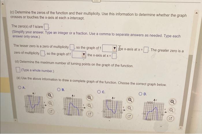 Solved Analyze the polynomial function f(x)=−3(x+4)(x−3)3 | Chegg.com