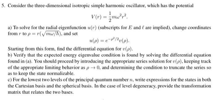 Solved Consider the three-dimensional isotropic simple | Chegg.com