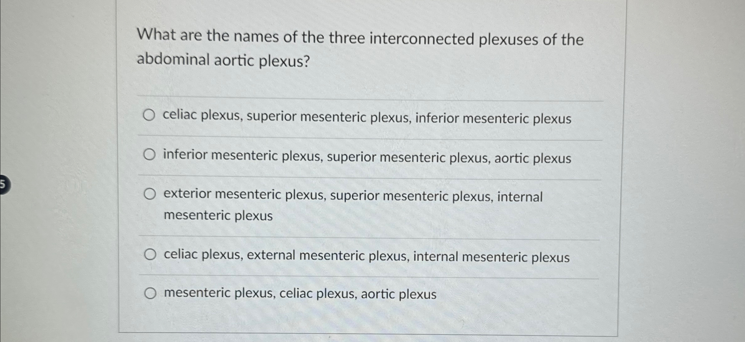 Solved What are the names of the three interconnected | Chegg.com