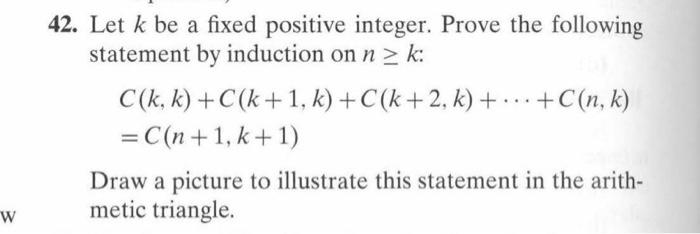 Solved 2. Let k be a fixed positive integer. Prove the | Chegg.com