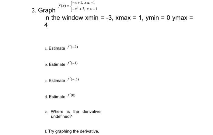Solved In The Window Xmin−3xmax1ymin0 Ymax 4 A 