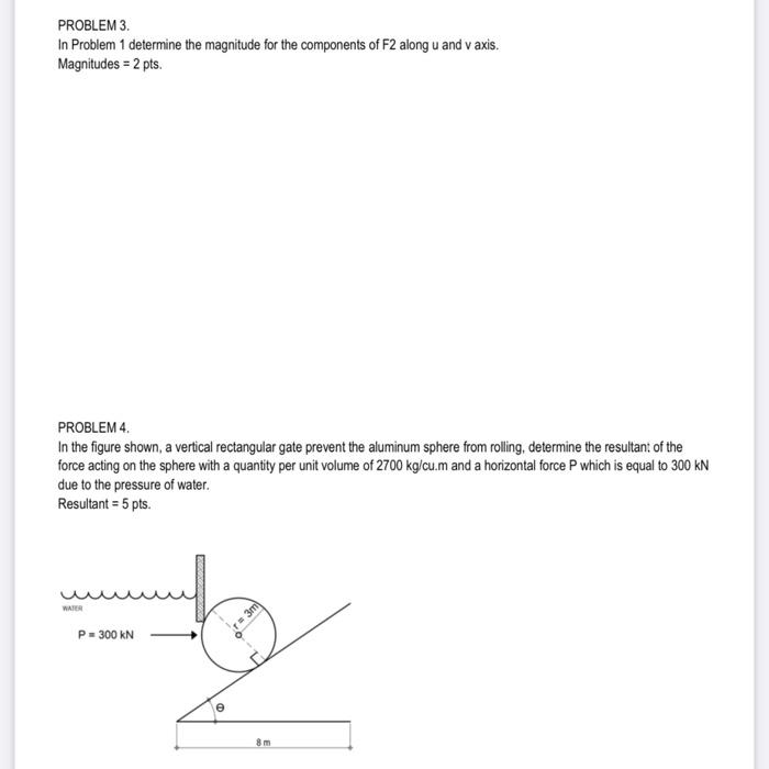Solved Problem 1 As Shown In The Figure Determine The