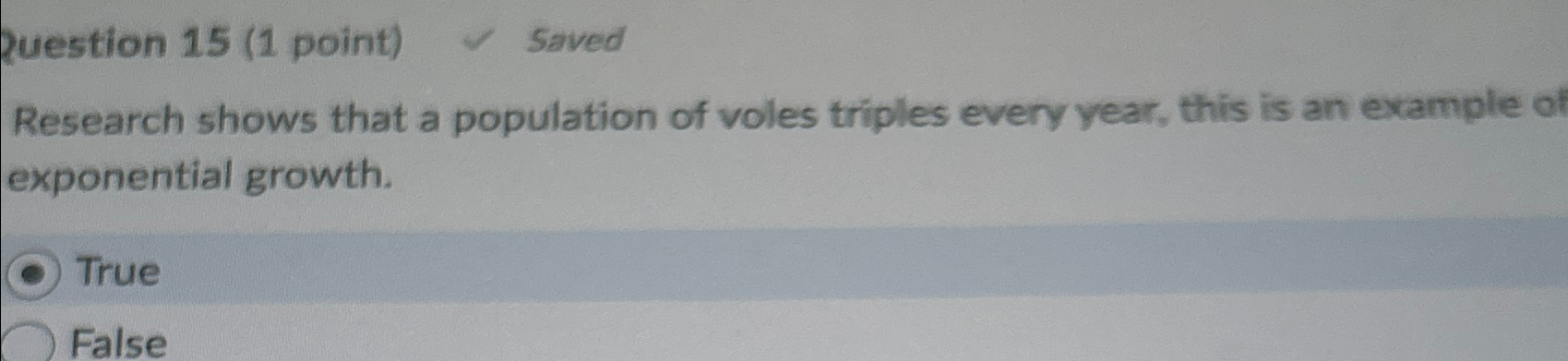 Solved Question 15 (1 ﻿point)SavedResearch shows that a | Chegg.com