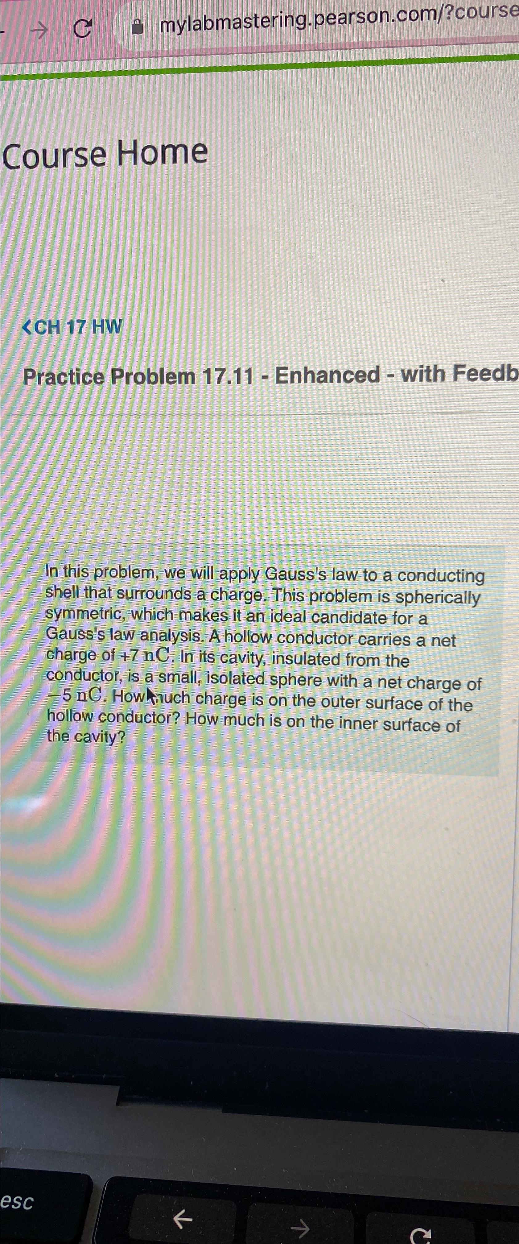Solved Course Home+7nC-5nCPractice Problem 17.11 - ﻿Enhanced | Chegg.com