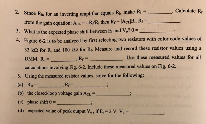 Solved Laboratory Exercise 6 AMPLIFIERS Name: Date: 3/25/20 | Chegg.com