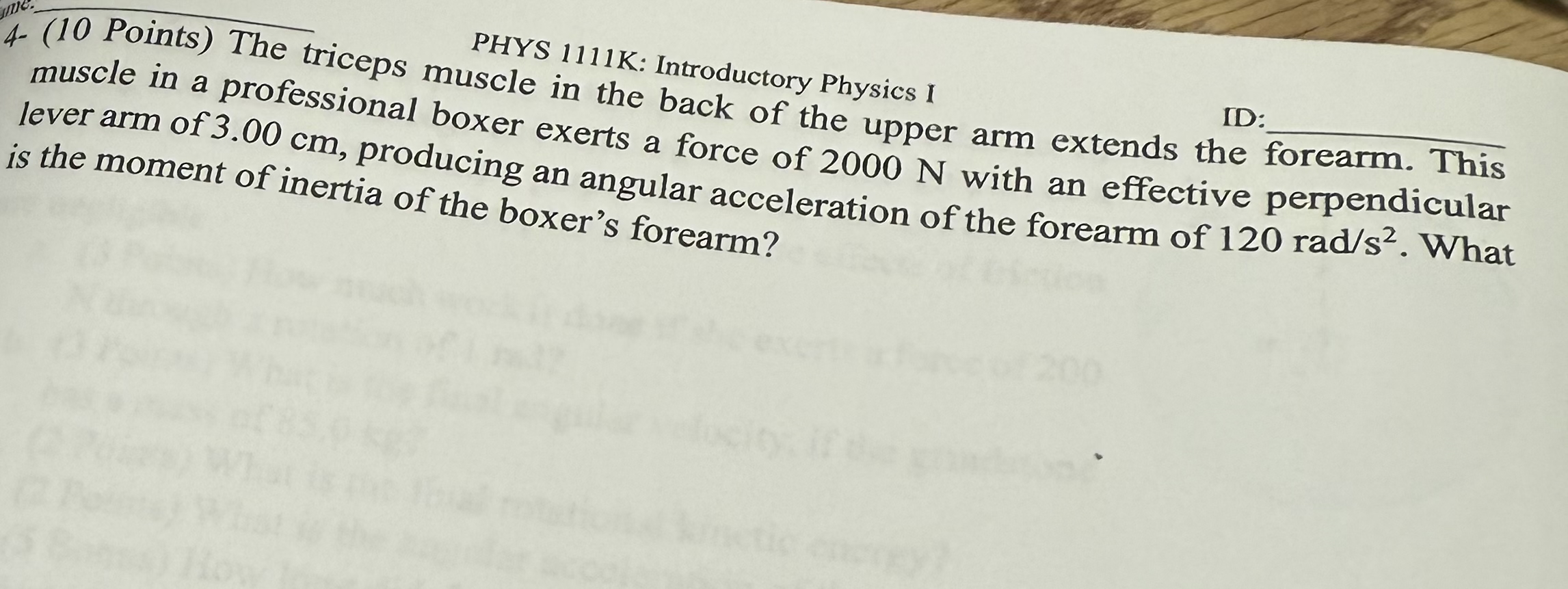 Solved PHYS 1111K: Introductory Physics IPHYS 1111 ﻿K : | Chegg.com