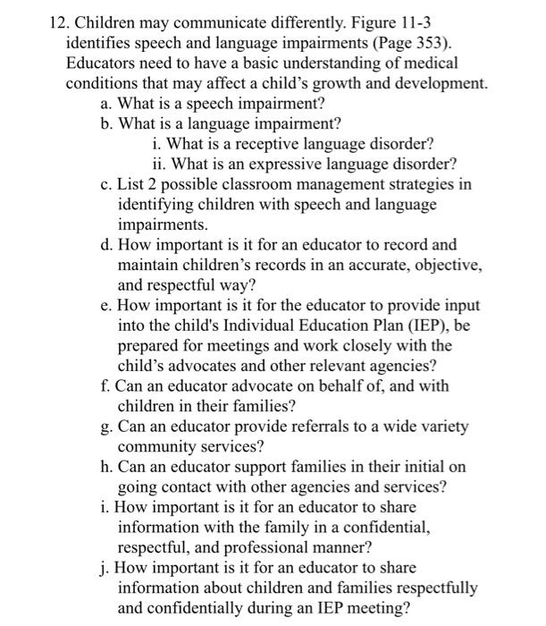 Solved Children may communicate differently. Figure 11-3 | Chegg.com